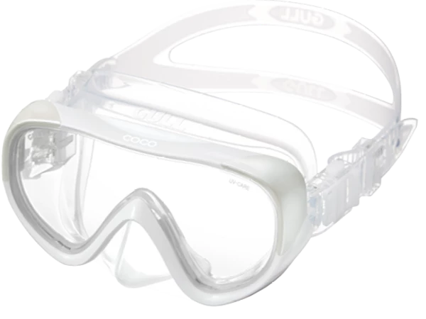 GULL Coco Clear Silicon Mask-White - Diving Adventure
